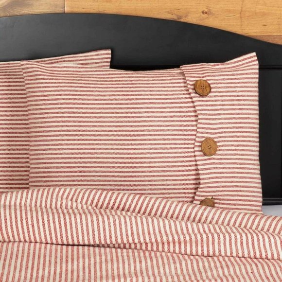 Piper Classics | Bedding | New Piper Classics Homespun Red Ticking ...